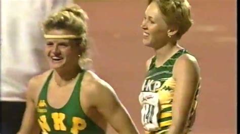 South Africa Athletics Rustenburg 1991 100m Evette De Klerk Karin Kruger Elinda Vorster Youtube
