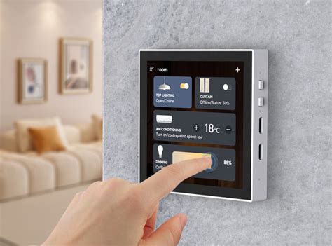 Esp32 P4 智能 86 盒 可拓展网口 Rs485 继电器 基于 Esp32 P4 芯片 双核加单核 Risc V 架构设计 板载 4 英寸 720×720 像素五点触控 Lcd