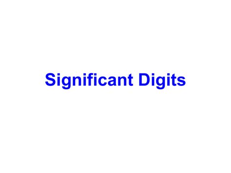 Significant Digits Rules And Practice Problems
