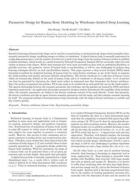 pdf parametric design for human body modeling by wireframe assisted