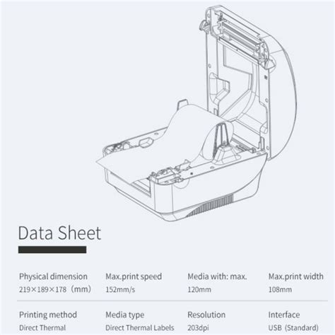 순마크 4인치 배송 라벨 바코드 열전사 프린터 의 고품질 순마크 4인치 배송 라벨 바코드 열전사 프린터