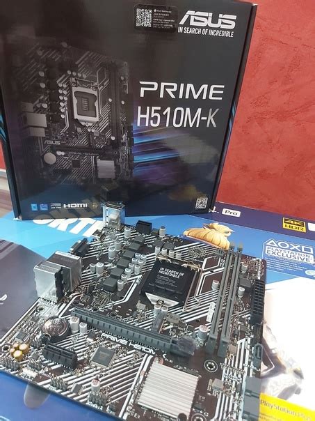 Материнская плата Asus Prime H510m K Lga1200 дд Цена 5500 рублей Новая полный комплект