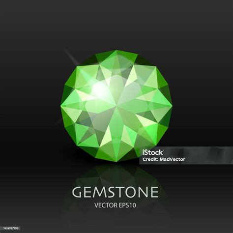 벡터 배너 3d 현실적인 녹색 투명 보석 다이아몬드 크리스탈 에메랄드 블랙에 라인 스톤 근접 촬영 유대인 개념 보석의 디자인