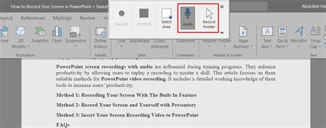 How To Record Your Screen In PowerPoint Ways