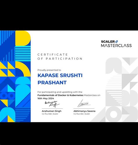Completed Kubernetes And Docker Course Srushti Kapase Posted On The Topic Linkedin