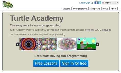turtle academy learn programming english lessons free lessons