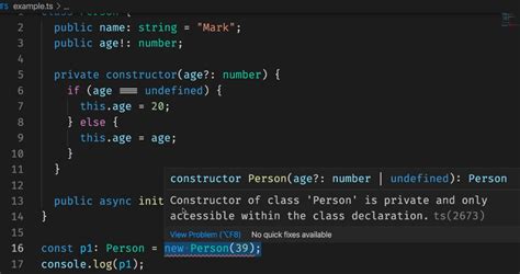 Typescript Classes