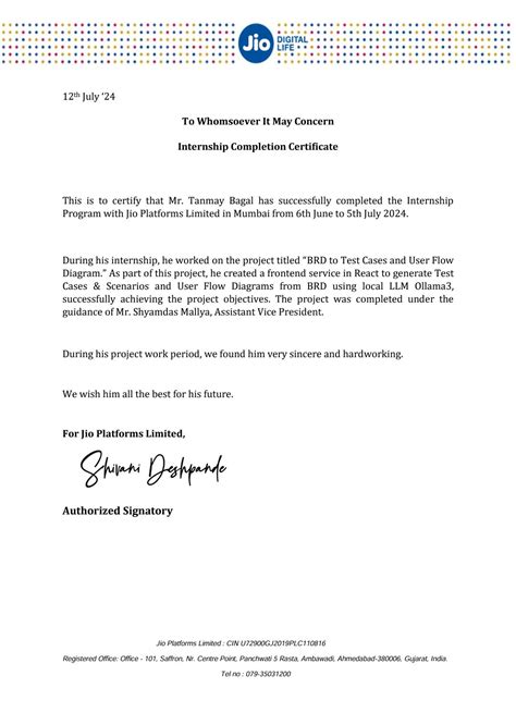 Tanmay Bagal On Linkedin Internship Jioplatforms Project Softwaredevelopment React Python