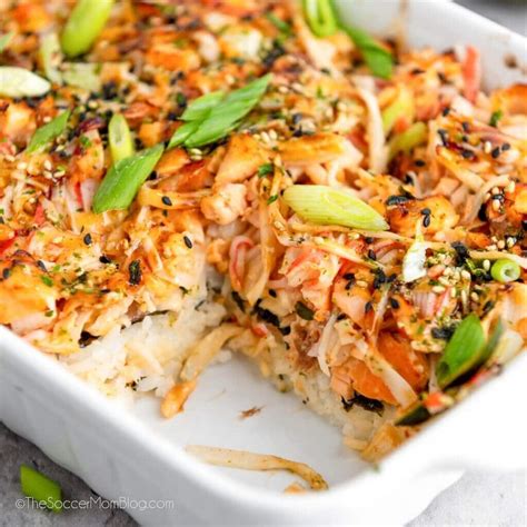 Salmon Sushi Bake The Soccer Mom Blog