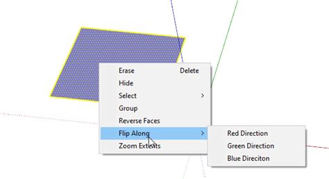 Add Flip Along To Right Click Context Menu Feature Requests Sketchup Community