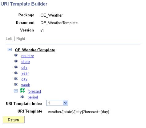 using the uri template builder page