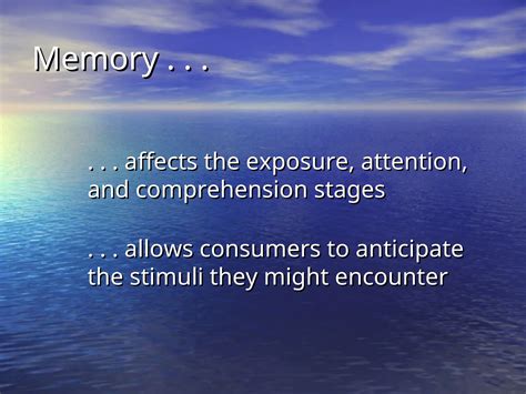 Memory And Cognitive Learning Related To Consumer Behavior Ppt