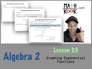 Algebra Graphing Exponential Functions By MathKook TPT