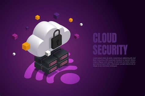 Premium Vector Cloud Storage Data Security Protection Online Backup And Store