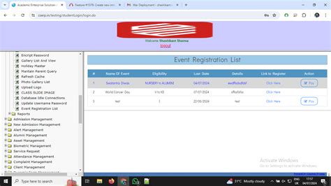 Feature 1579 Create New Interface For Event Registration Vksav Ses Redmine