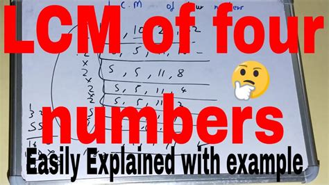 How To Do Lcm Of 4 Numberslcm Of 4 Numberslcm 4 Numbersfind Lcm Of