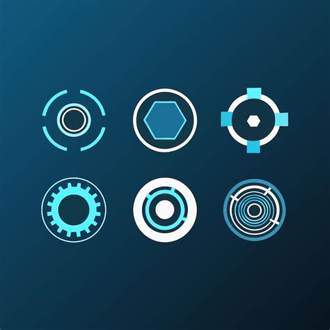 Premium Vector Futuristic Interface Vector