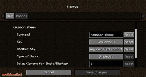 Command Macros Mod 1194 1182 สร้างคีย์ลัดคำสั่ง มายคราฟไทย Minecraft สังคมมายคราฟ