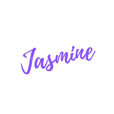 010 Jasmine In Cursive Letters Painting By Large Wall Art For Living Room Pixels