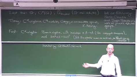 Kyoto U The Noncommutative Geometry Of Tempered Representations L 2 Youtube
