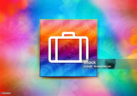 서류 가방 아이콘 추상 화려한 배경 보케 디자인 일러스트 0명에 대한 스톡 벡터 아트 및 기타 이미지 0명 가방 개념