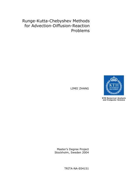 Runge Kutta Chebyshev Methods For Advection Diffusion Nada
