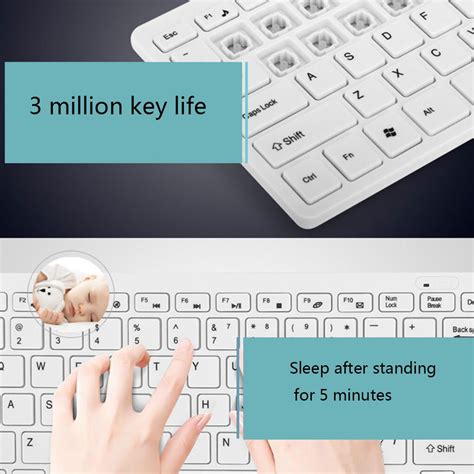 Mini Ergonomic Wireless Keyboard Small Stylish Mou Grandado
