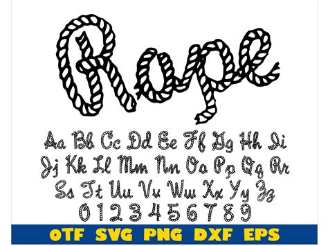 Cursive Rope Font