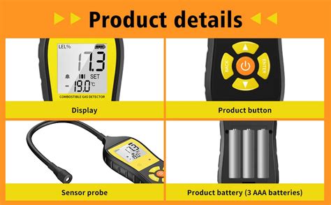 Combustible Gas Detector Methane Leak Indicator Port Natural Gas Analyzer 0 100 Lel With Alarm