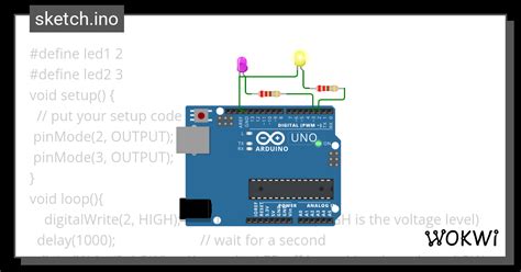 Led Blink Wokwi Esp32 Stm32 Arduino Simulator
