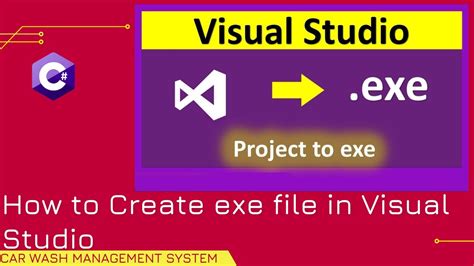 How To Create Exe File In Visual Studio 2019 Youtube