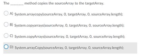 Solved The Method Copies The SourceArray To The Chegg