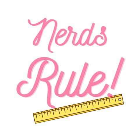 Nerds Rule YOU PRINT 9 3 X 9 3 Digital PNG File Etsy