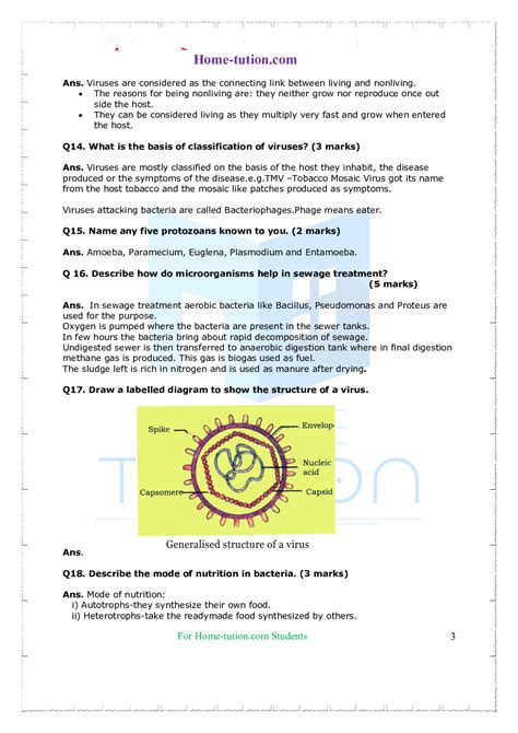 Important Questions For CBSE Class Science Chapter Microorganisms Friend And Foe
