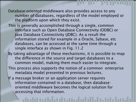 ppt chapter 11 database oriented middleware and eai powerpoint