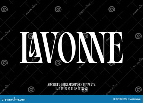 Elegant Luxury Ligature Serif Typeface Display Font Vector Creative