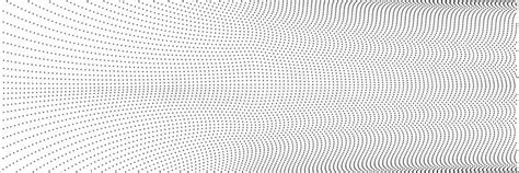 Vector Illustration Dotted Wave Illustrates Smooth Flow Of Information In Tech World Where