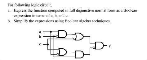 Solved For Following Logic Circuit A Express The Function Chegg Com