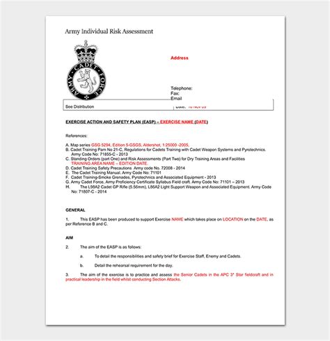Risk Assessment Form Template Examples In Word PDF