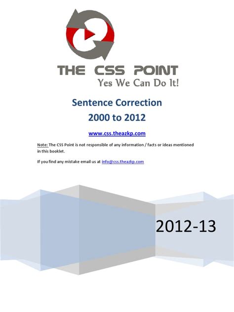 Sentence Correction Solved Class Work Download Free Pdf Grammatical