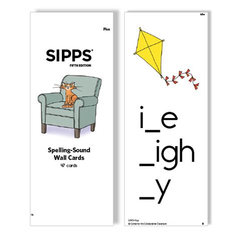 sipps plus 5th edition spelling sound wall cards collaborative classroom