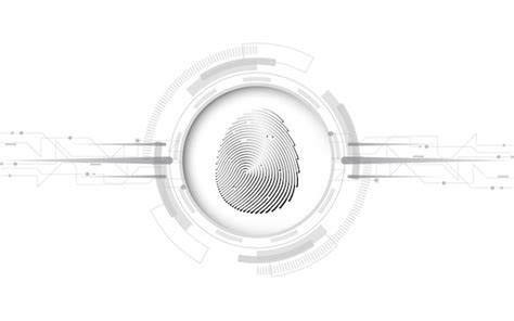 Premium Vector Security Cyber Digital Concept Fingerprint Scan