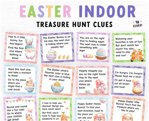 Classroom Easter Egg Hunt Clues