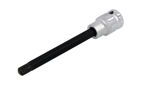 M10 Spline Bit Socket 1 2 Drive 140mm Long Reach For Cylinder Head