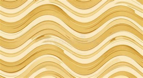 Golden Wave Abstract Elegant Creamy Hues In A Fluid Design Stock