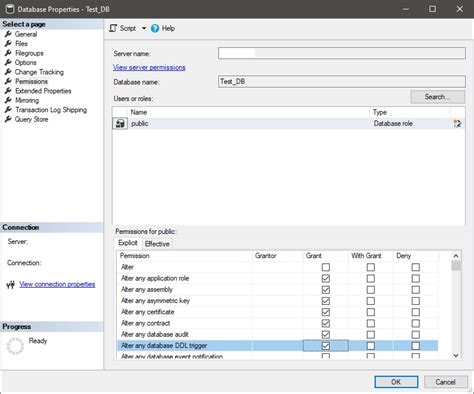 Sql Query To Find When A Database Role S Permissions Were Changed Stack Overflow