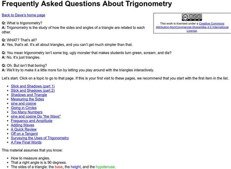 Frequently Asked Questions About Trigonometry Activity For 9th 10th Grade Lesson Planet