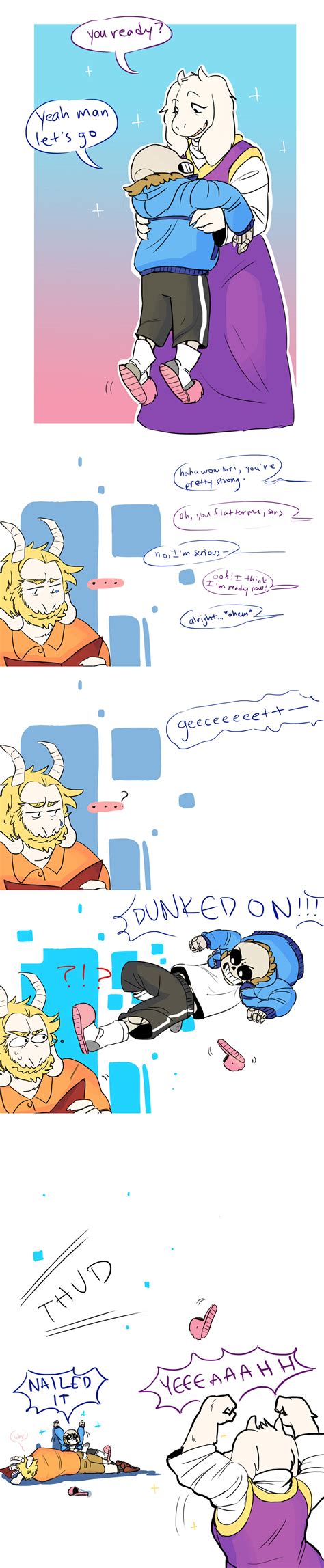 Asgore Geeeeeeeeeettts Dunked On Undertale Know Your Meme