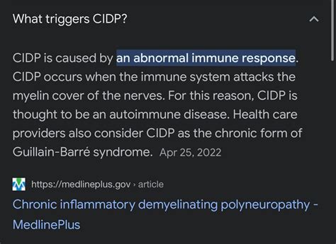 🐢☀️ What Is Cidp How Is It Triggered How Does It Effect The Body ☀️🐢 Here Are Some Quick And