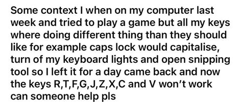 my keyboard won t type r keyboardhelp